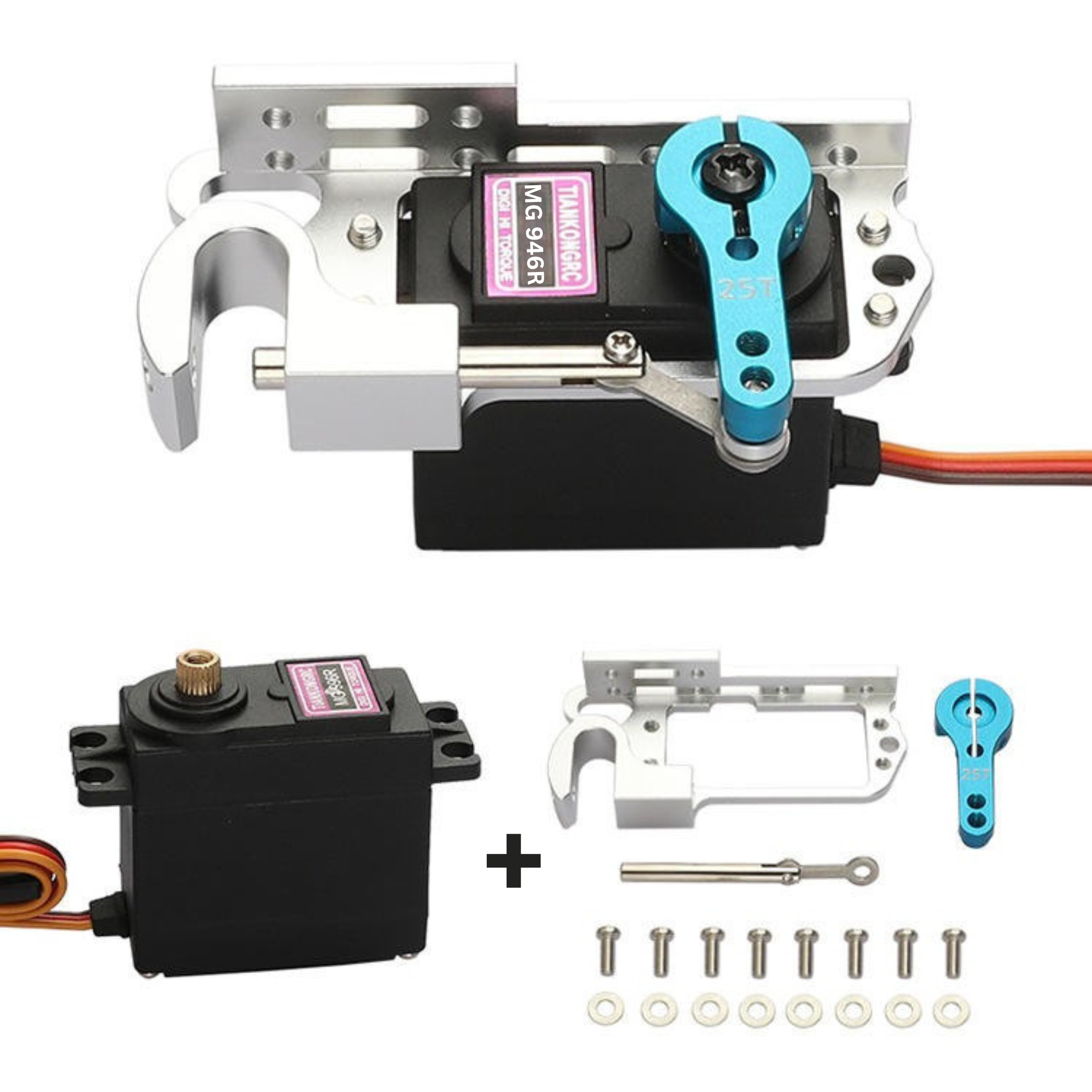 Complete Set of Servo Parabolic & MG946R Servo with Servo Horn – Hi ...