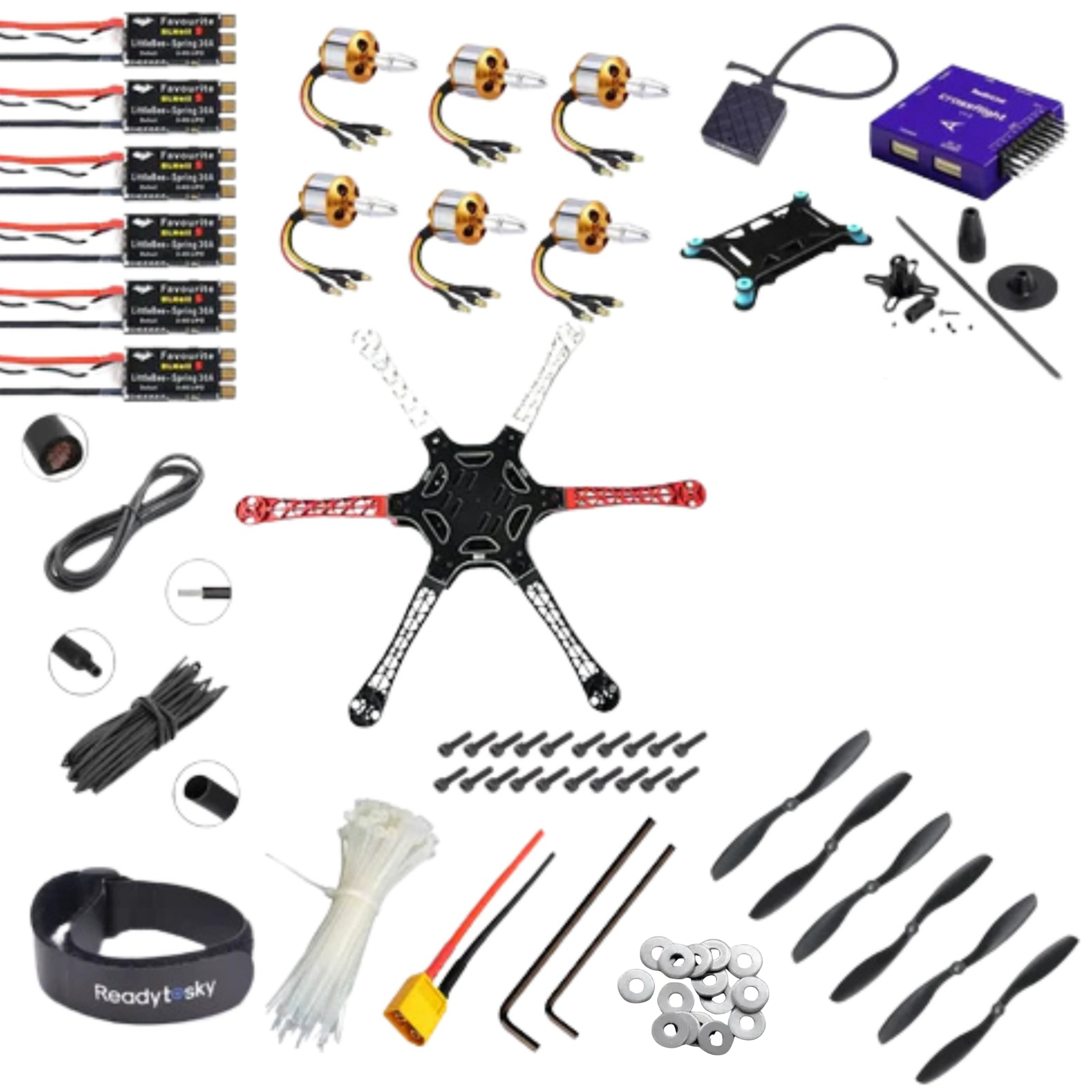 Radiolink Crossflight Flight Controller With TS100 GPS F550 hexacopter ...